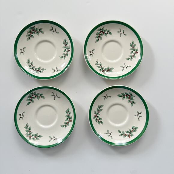 Spode | Dining | Spode Copeland Christmas Tree Saucers Set Of 4 6 ...